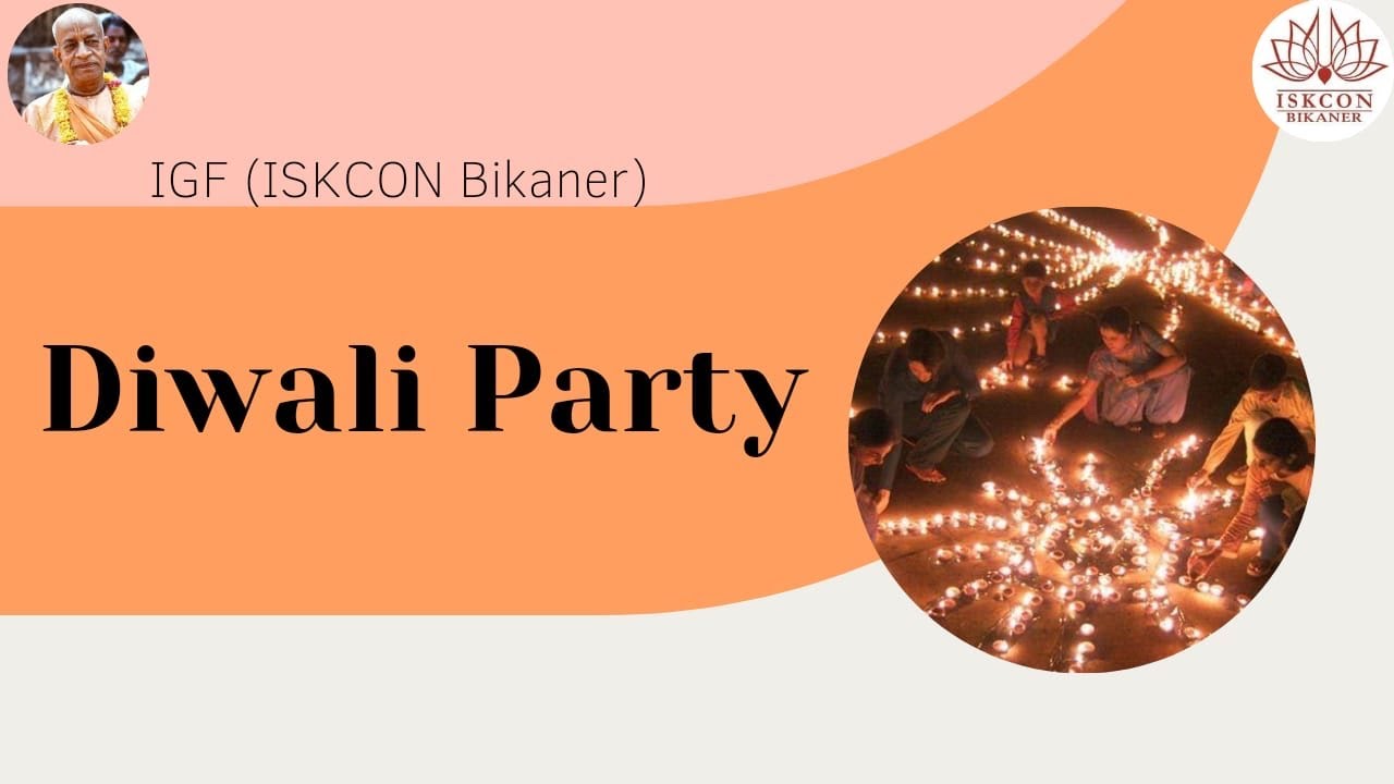 Diwali Party || IGF (ISKCON BIKANER) - YouTube