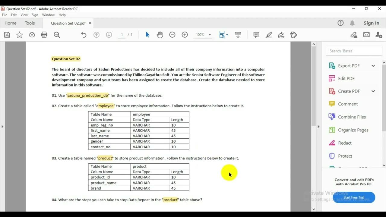Dbms Questions Set 02 1st Year Semester Java Institute Yogya Darshani Youtube