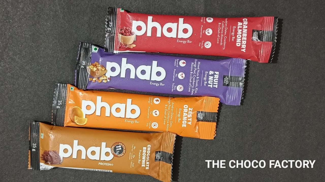 Unpacking phab energy bars 😋|| the choco factory || #thechocofactory # ...