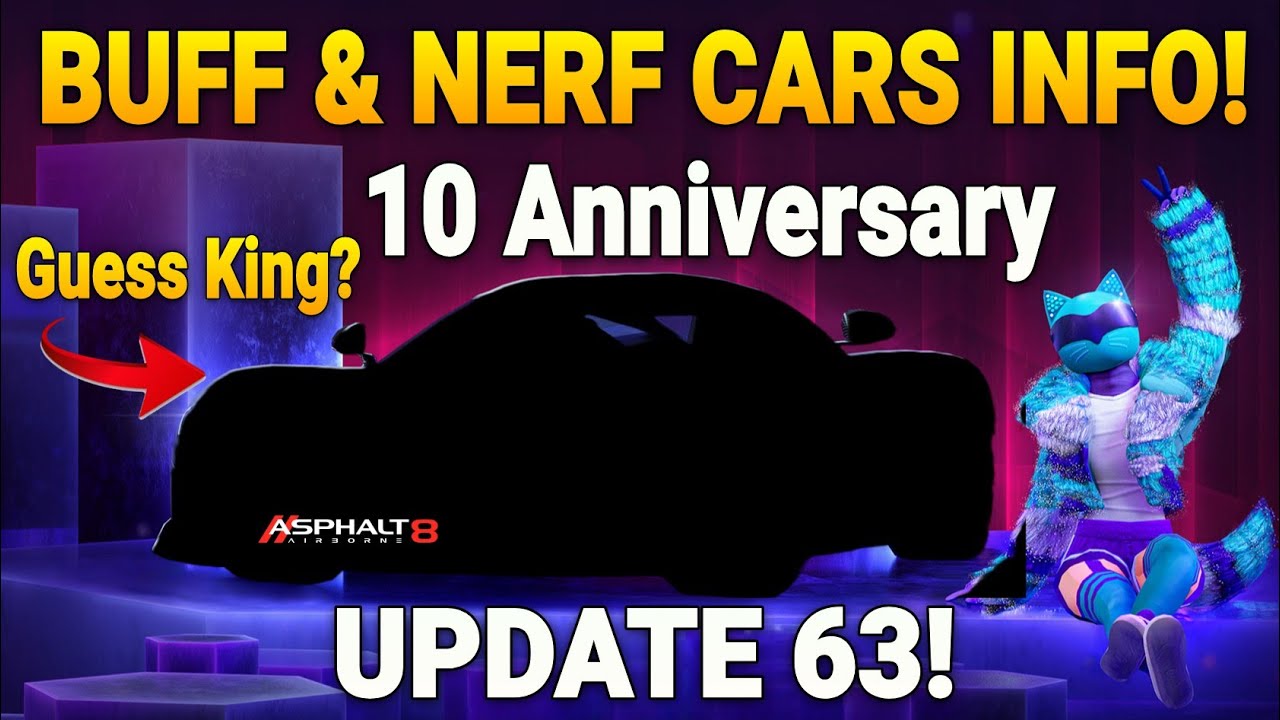 Buff & Nerf Cars 😱 | Buff and Nerf Cars Update 63 Asphalt 8 | Update 63 ...