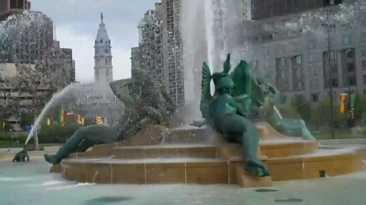 Swann Fountain Logan Circle - Philadelphia PA - YouTube