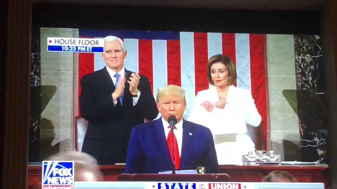 Nancy Pelosi Rips Up President Trump’s Speech | State of the Union 2020 ...