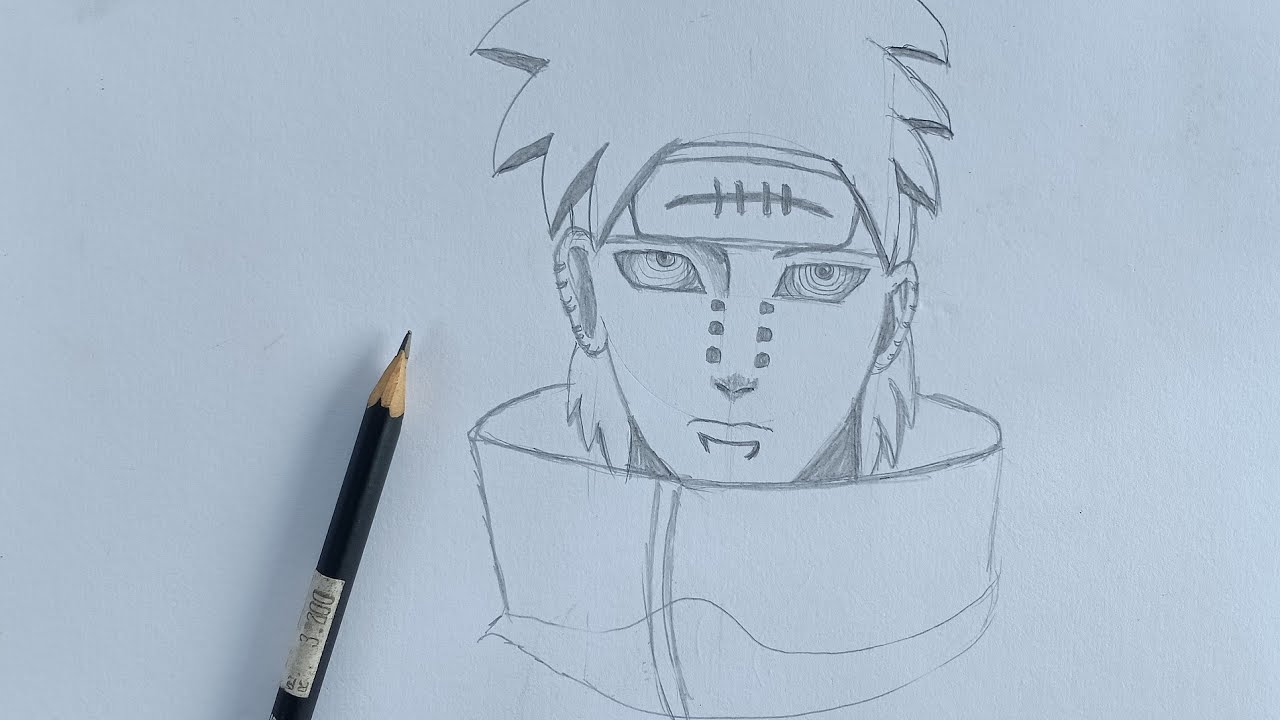 Cara Mudah Menggambar Anime Step By Step || Akatsuki - YouTube