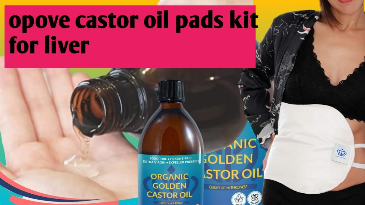 OPOVE Castor Oil Pack Wrap - 2 Pack Organic Cotton Flannel Castor Oil ...