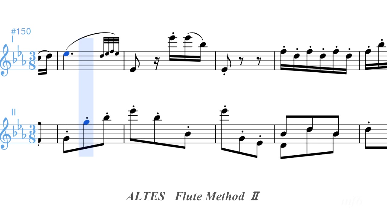 Altes Flute MethodⅡ 24_3 アルテ フルート練習曲 - YouTube