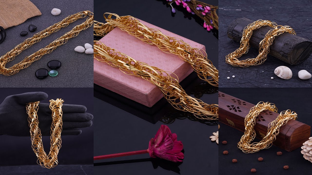 gold plated gents rassa chain | soni fashion rajkot - YouTube