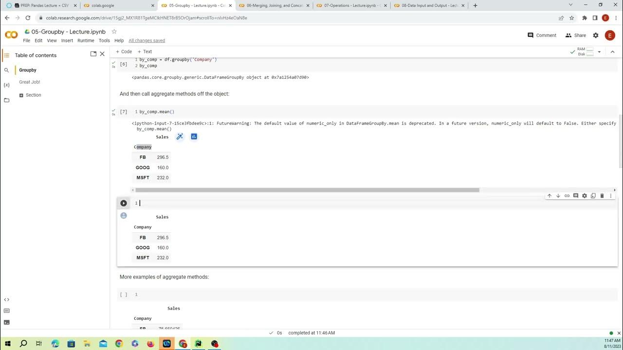 05 - CS139 Pandas Groupby Lecture - YouTube