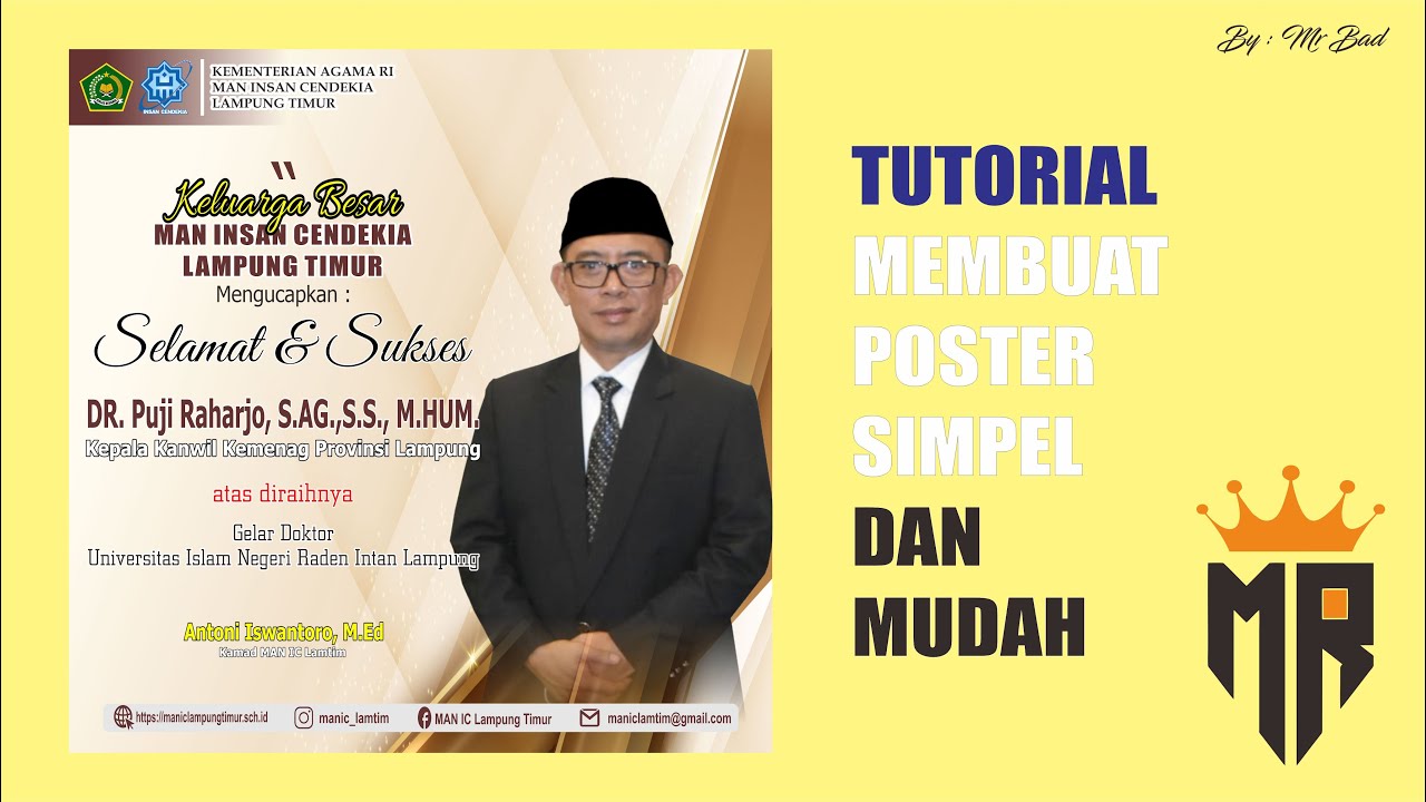 Tutorial Membuat Poster Simpel dan Cepat - YouTube