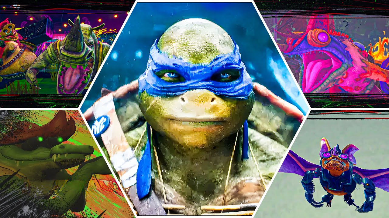 Teenage Mutant Ninja Turtles: Mutants Unleashed | All Boss Fights (4K ...