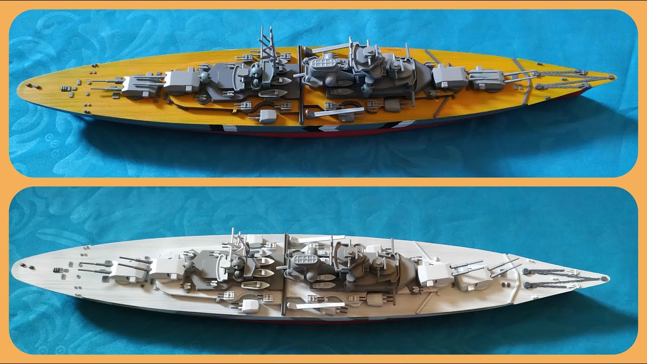 Bismark & Tirpitz (Ship Toys Part 04) Academy - YouTube