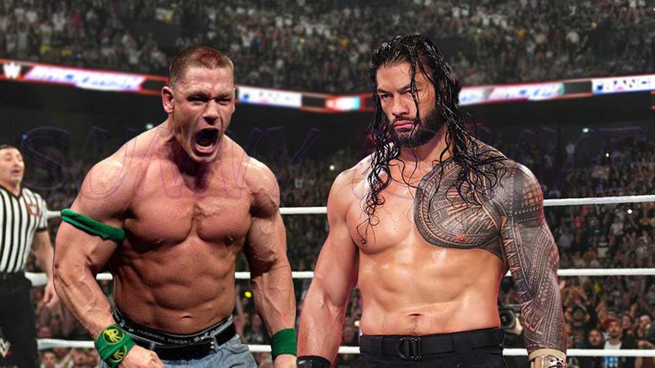 John Cena vs Roman Reigns Match - YouTube