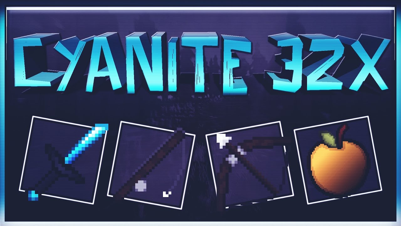 MINECRAFT PVP TEXTURE PACK - CYANITE 32X - YouTube