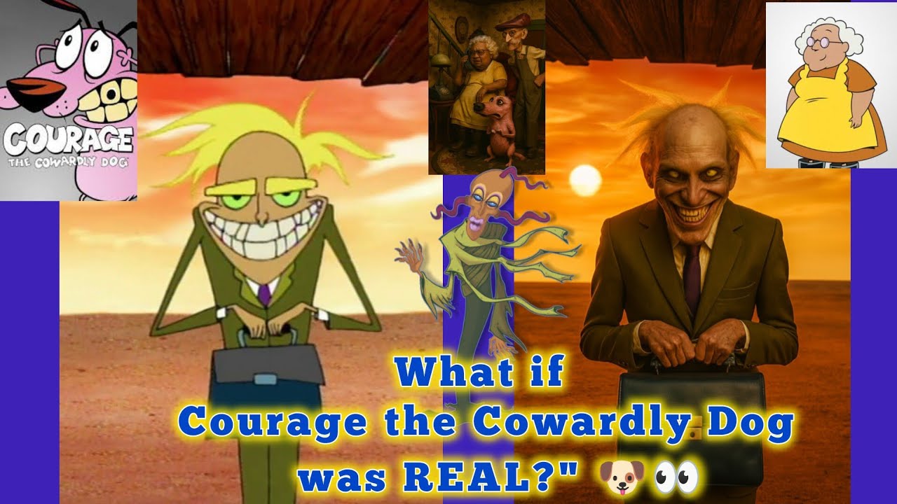 Courage the Cowardly Dog in Real Life | AI Cartoon Transformation 🐶 # ...