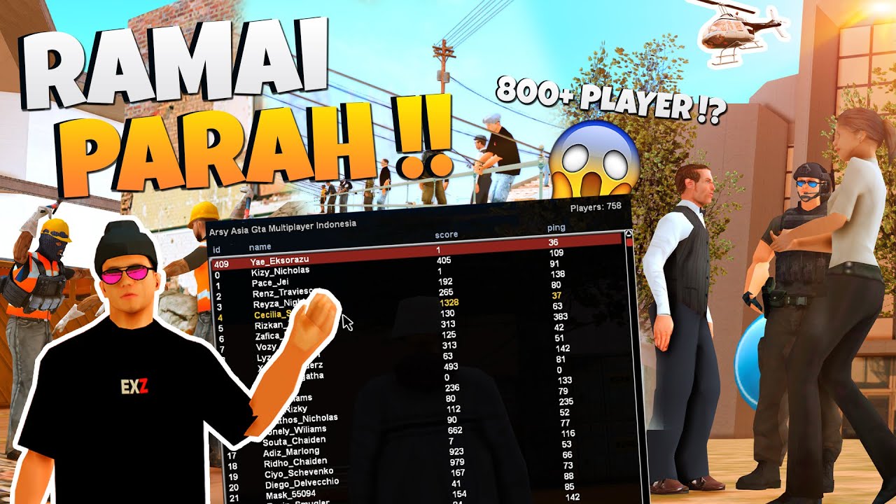 SERVER SAMP LEGENDA YANG RAME NYA KEBANGETAN ! GTA SAMP ROLEPLAY - YouTube