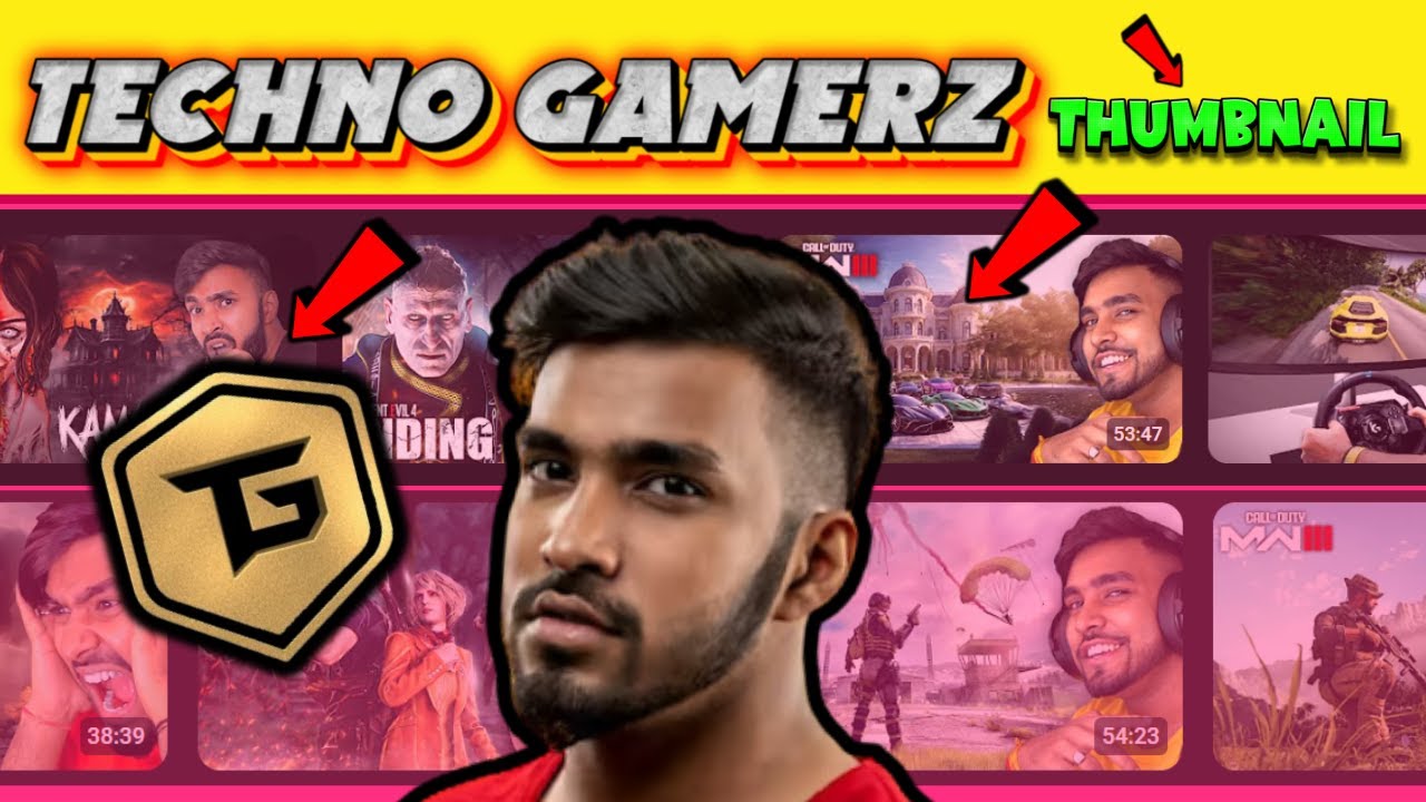 Techno gamerz jaisa thumbnail kaise banaen || How to make thumbnail ...