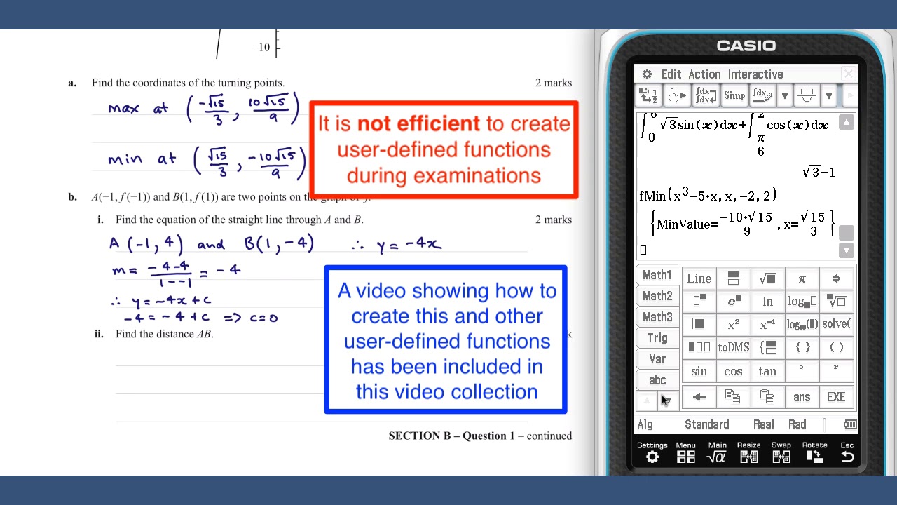 2017 VCE Maths Methods Exam Solutions Section B - Question 1 - YouTube