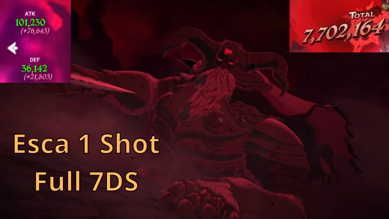 1 Shot Escanor Demon King Battle Hell 7DS The Seven Deadly Sins Grand ...