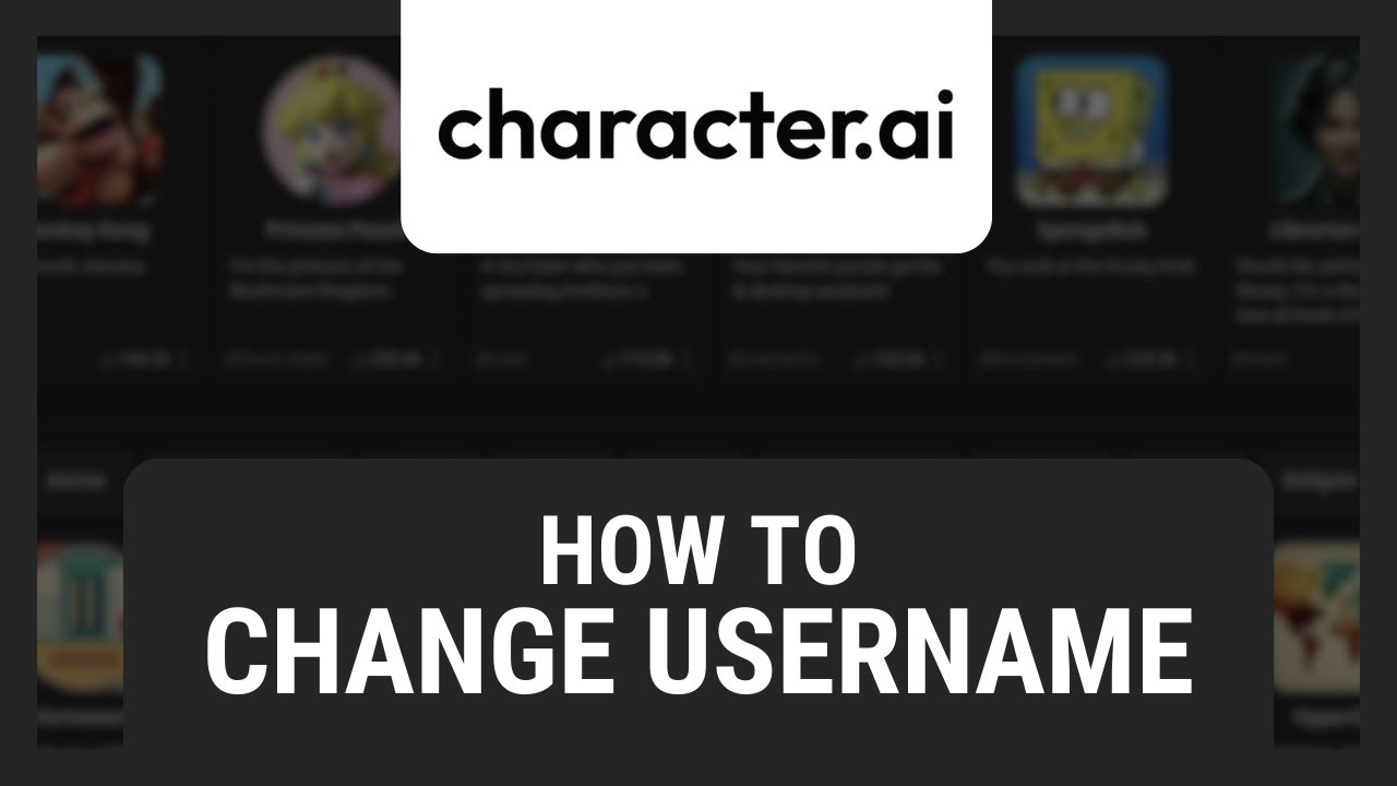 How to Change Username on Character AI - YouTube