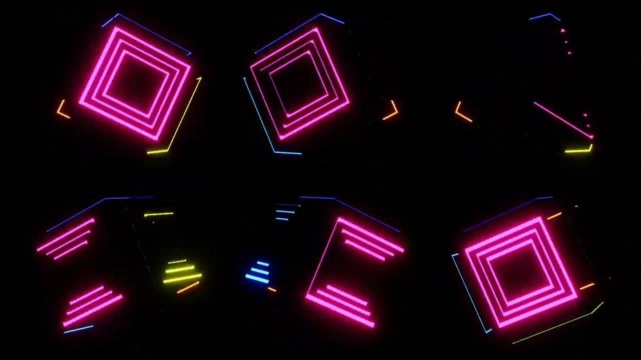 Color Cubes Vj Loop Shines Abstract Aesthetic Light Reflection 4K VJ ...