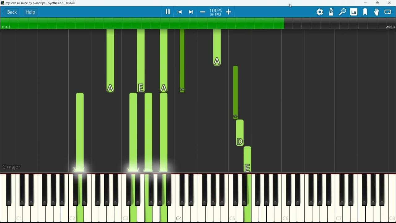 Mitski - My Love Mine All Mine (Piano Tutorial Easy) - YouTube