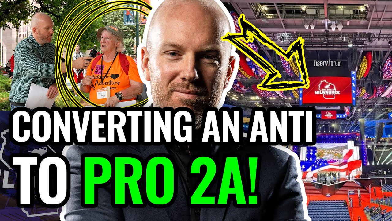 ANTI-GUNS to PRO GUNS: REAL demonstration with a protestor, CCW ...