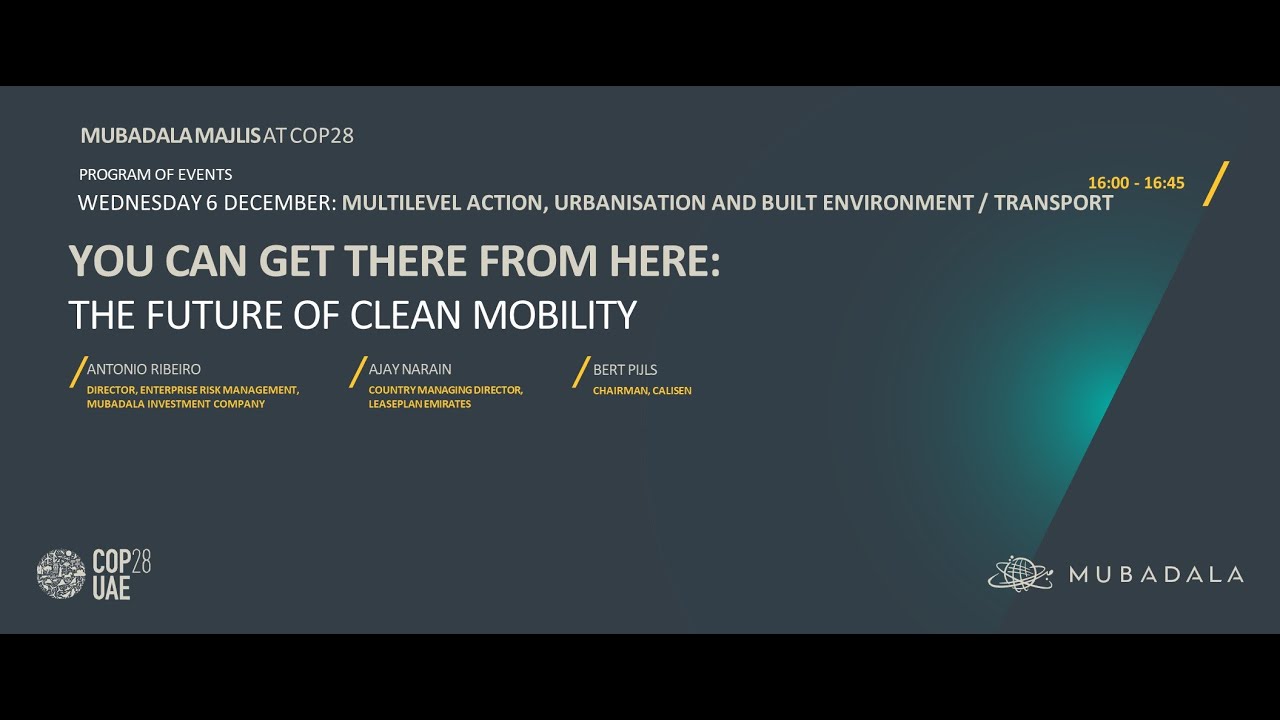 You can get there from here: The Future of Clean Mobility - YouTube