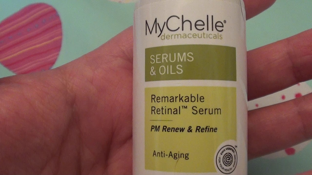 MyChelle Remarkable Retinal Serum Anti Aging renew/refine REVIEW - YouTube