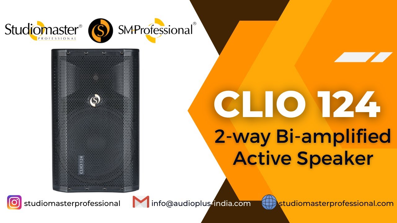 Clio 124 High-Quality 12" 325W 2-way Bi-amplified Active #Loudspeaker ...