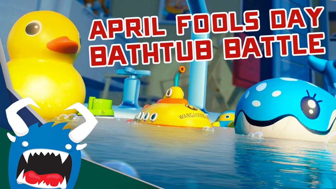 World of Warships - April Fools Day 2016 - Battle of the Bathtub - YouTube