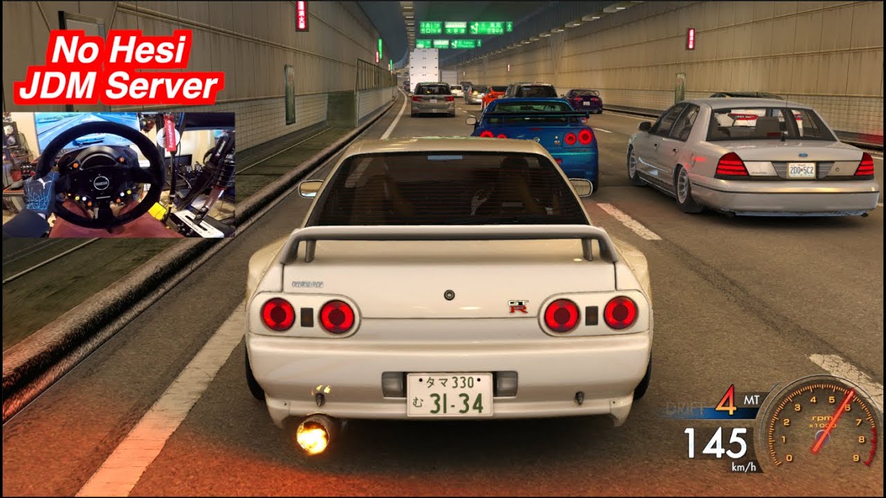 Wheeling BIG Turbo GTR On JDM No Hesi Public SERVER!! 800hp Nissan R32 Widebody!! - YouTube