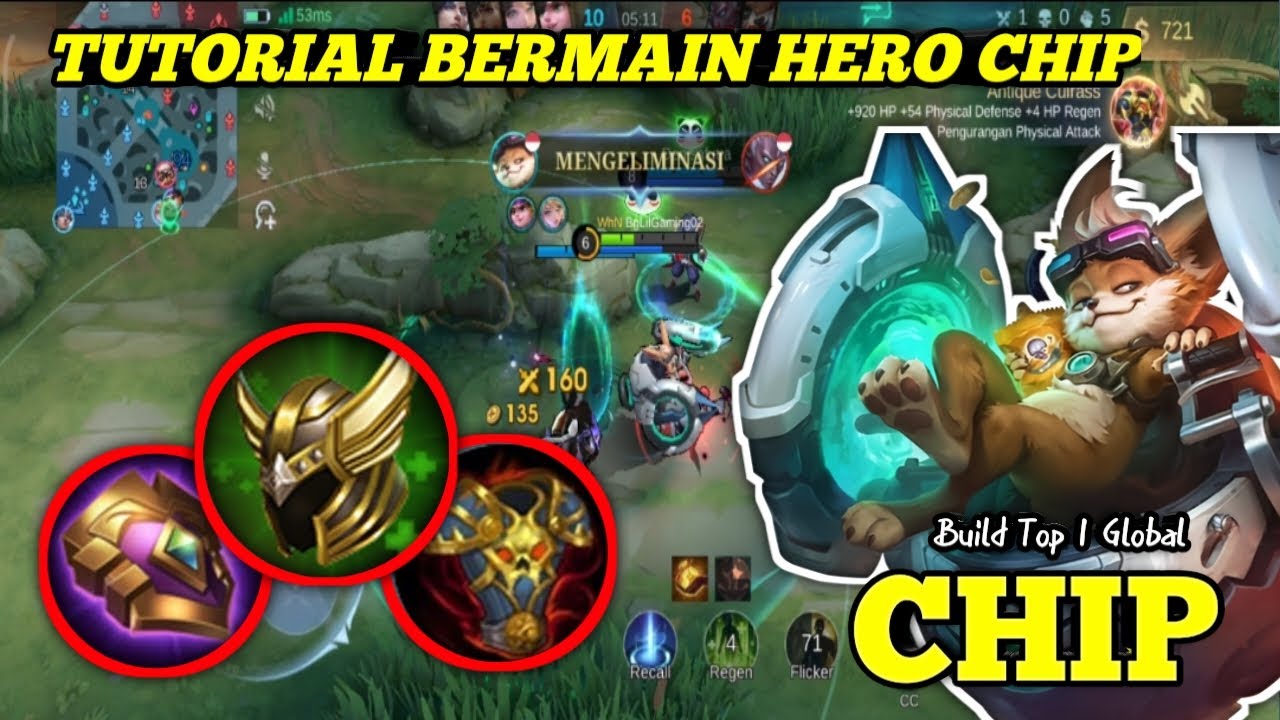 Tutorial Bermain Hero Baru Chip|| Build Top 1 Global Chip~MLBB - YouTube