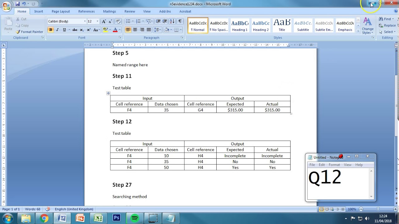 IGCSE ICT Nov 2015 Paper 3: spreadsheet section - YouTube