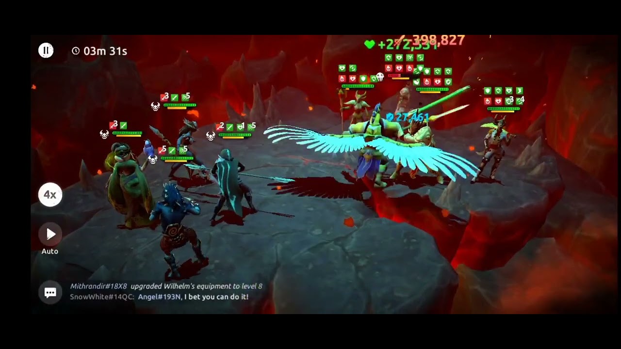 Age of Magic Orks Witch & Magnus Beating Dragon with Magnus (127k vs ...