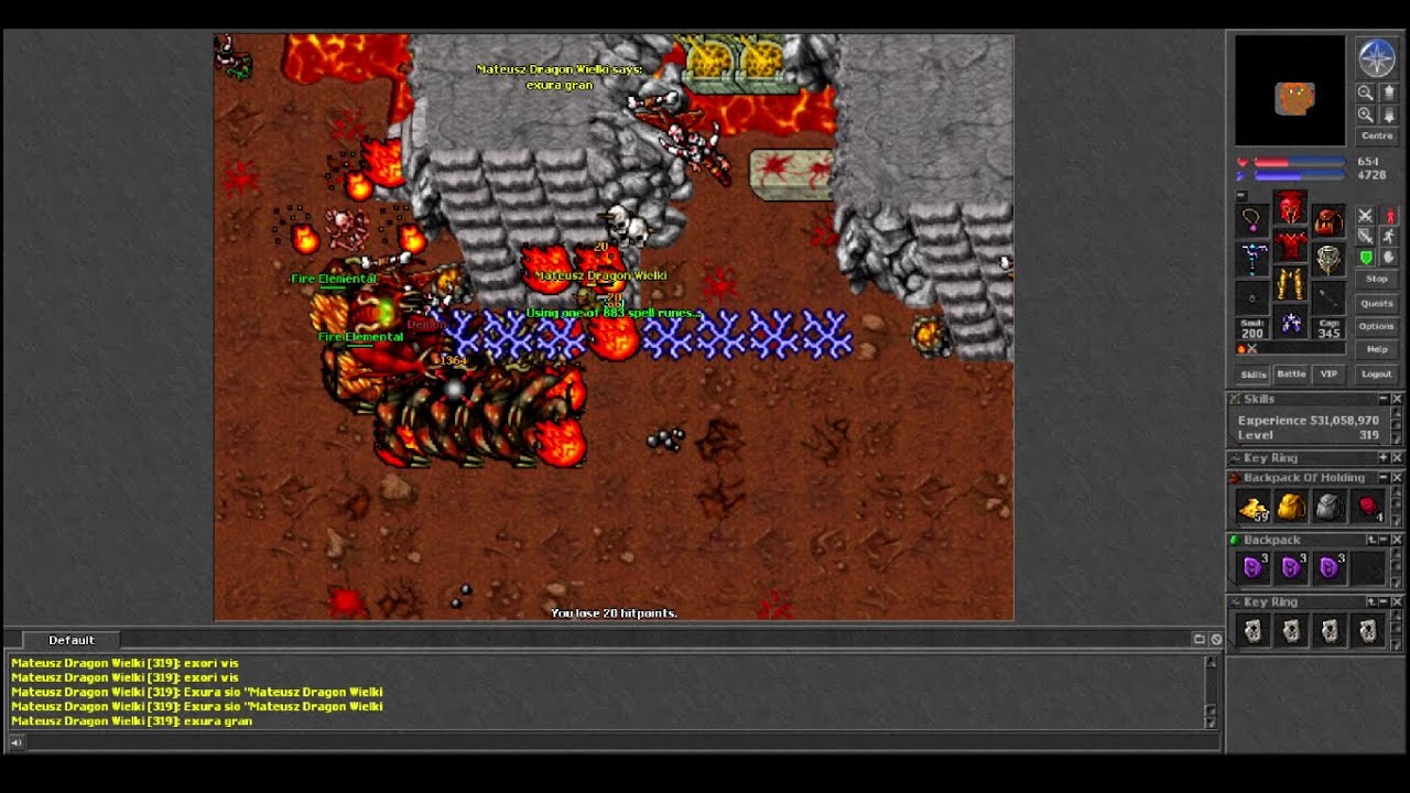 Old Tibia - Mateusz Dragon Wielki ED 318 in Goroma Demons [Full Video ...