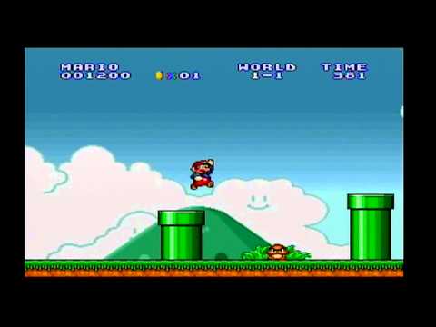 Super Mario All Stars Super Mario Bros test gameplay #7 Wii 16 bit ...