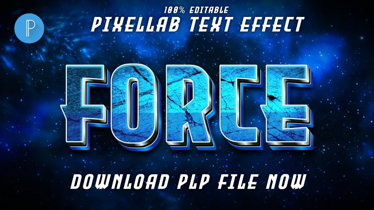 Force Text Effect in pixellab | how to make 3d text in pixellab | Free ...