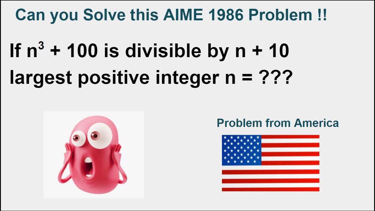 AIME 1986 Problem | Maths Olympiad | Pre RMO | RMO | Mathematics | Sahil Sir - YouTube