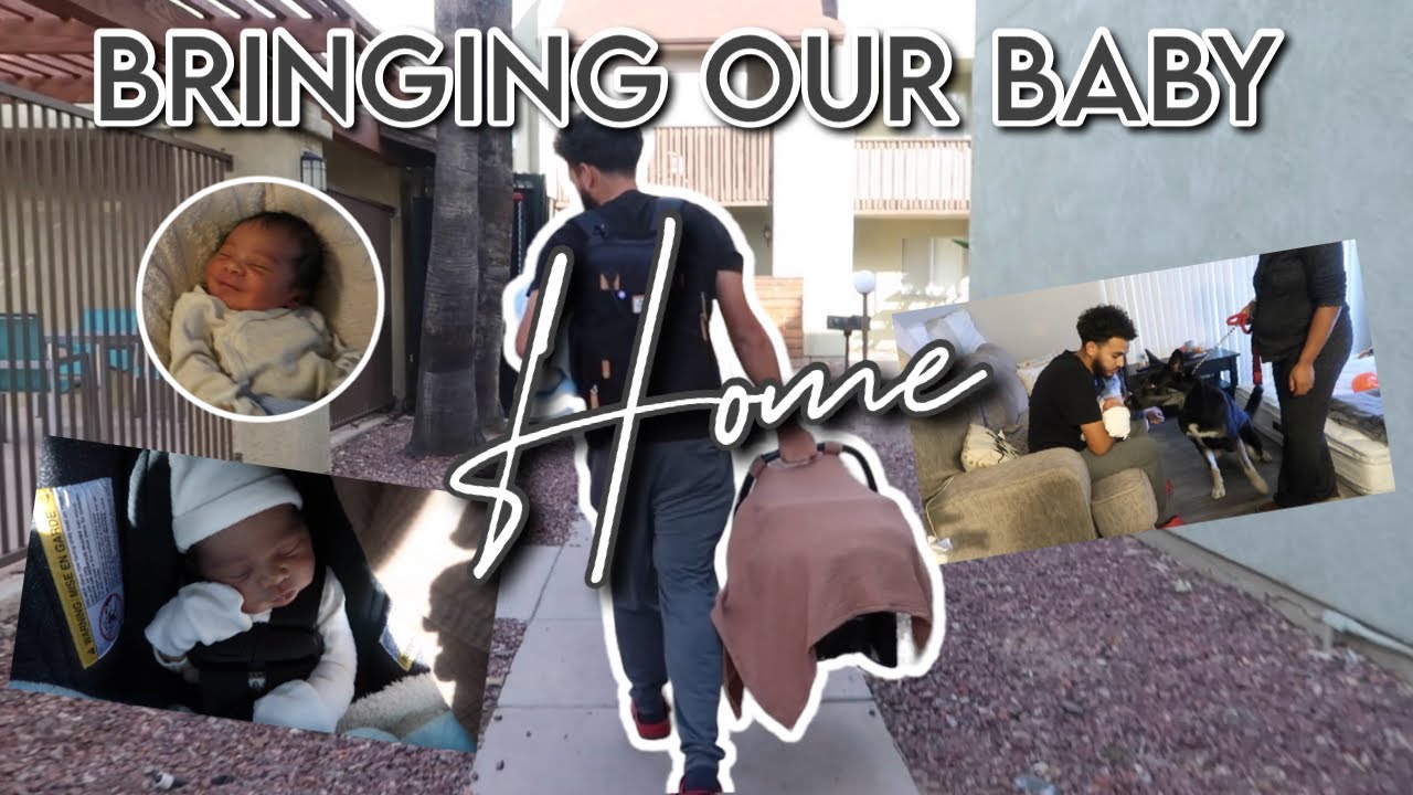 BRINGING OUR BABY BOY HOME FROM THE HOSPITAL + BABY MEETS PETS - YouTube