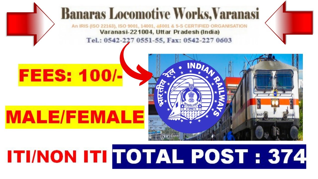 DLW Railway Apprentice 2022 | BLW Varanasi Apprentice 2022 - YouTube