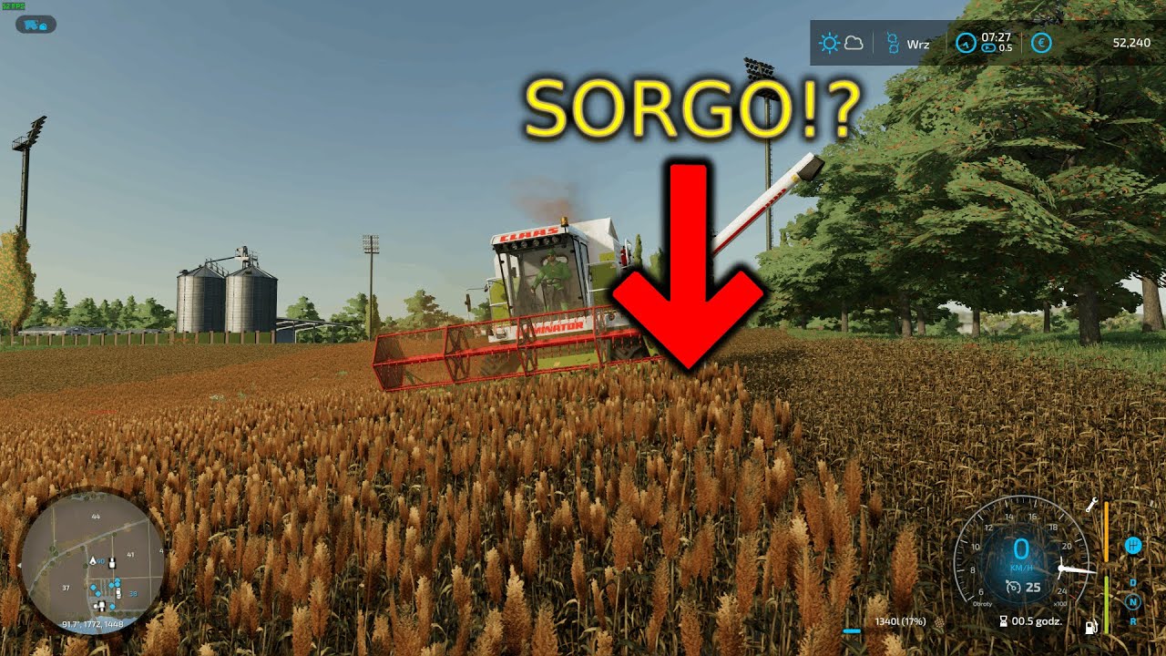 Farming simulator 22 #6 I żniwa sorgo - YouTube