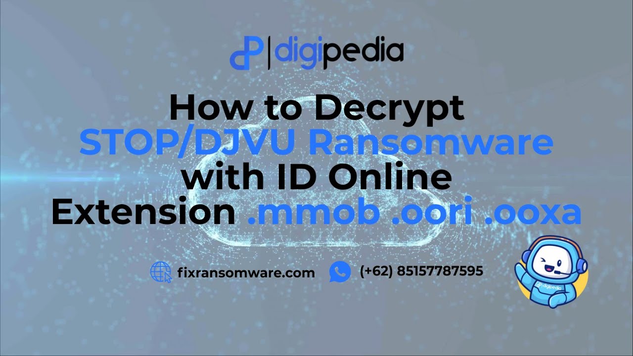 How to Decrypt STOP/DJVU Ransomware with ID Online Extension .mmob ...