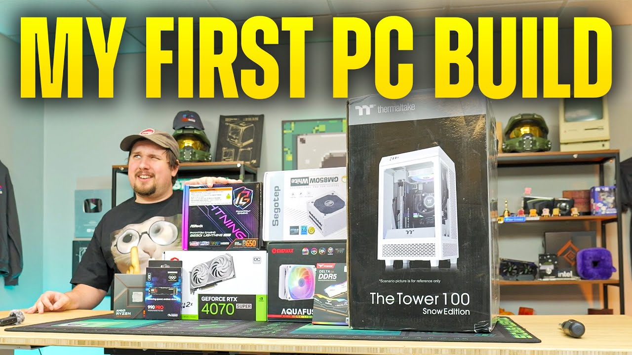 Noob builds his own PC (after 4 shots) - YouTube