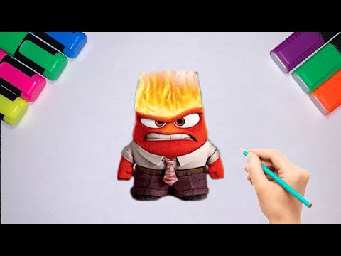 Anger from the cartoon "Inside Out"/How to Draw Anger - YouTube