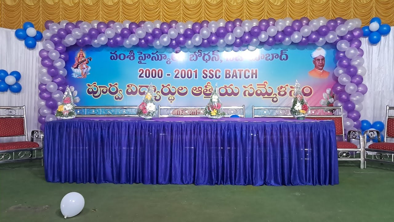 Vamsi High School 2000-01 SSC Batch Get Together Party - YouTube