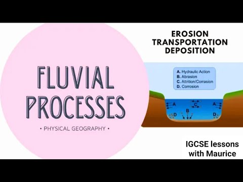 Fluvial processes (River environments part 4) - YouTube