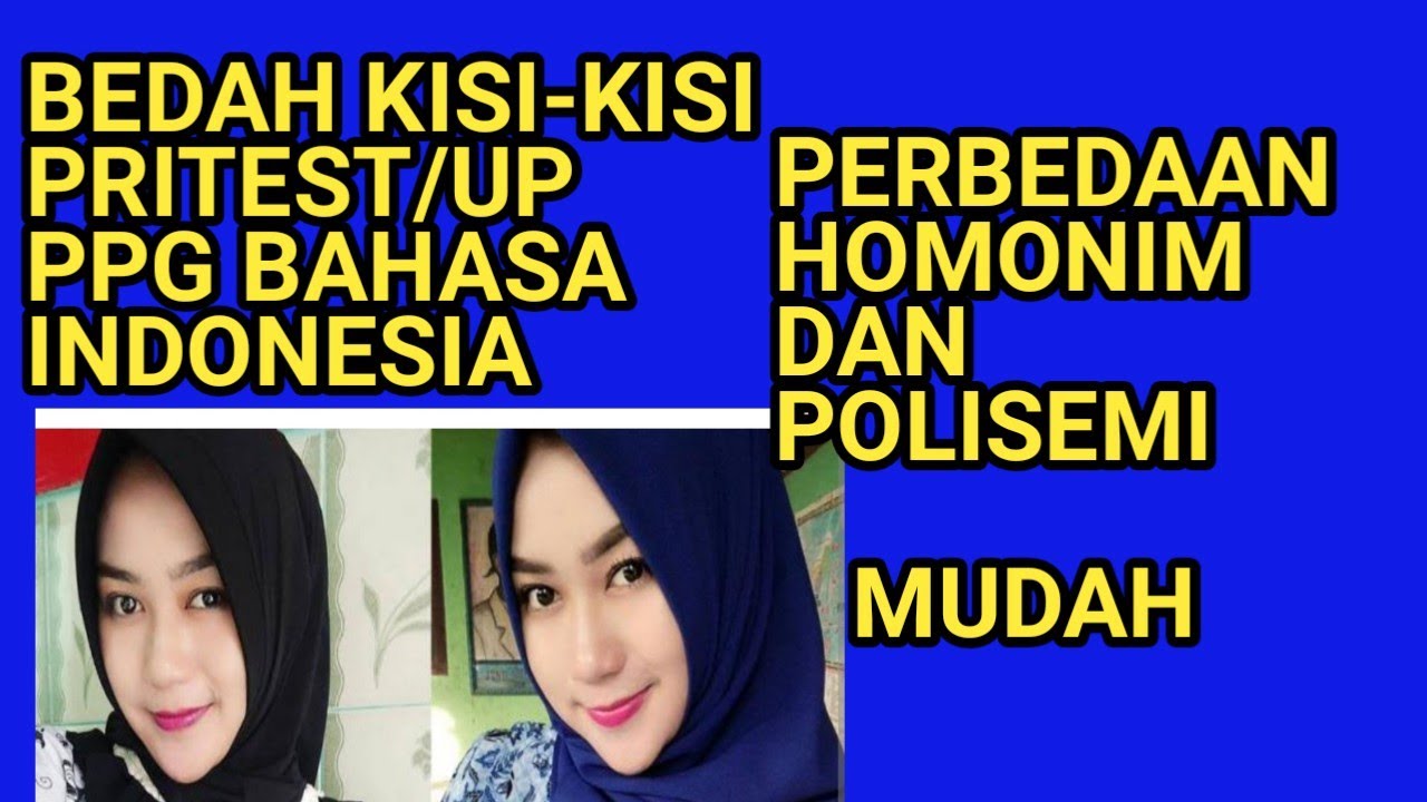 PERBEDAAN HOMONIM DAN POLISEMI - YouTube