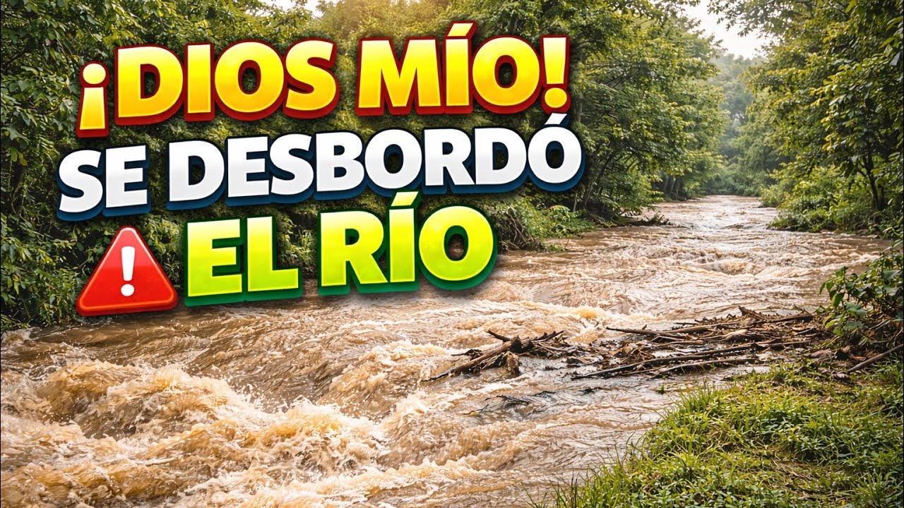 Mi patio dios mío ,el río se desbordó - YouTube