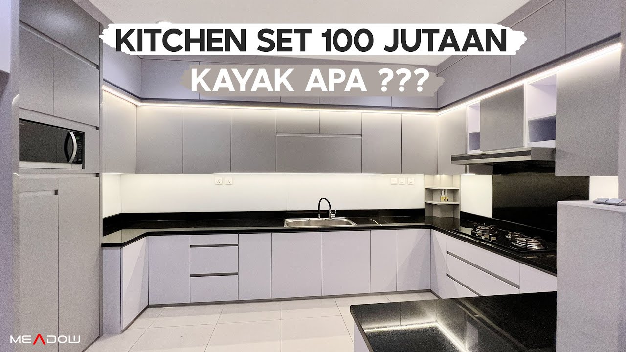 Kitchen Set PVC Di Pantai Indah Kapuk - YouTube