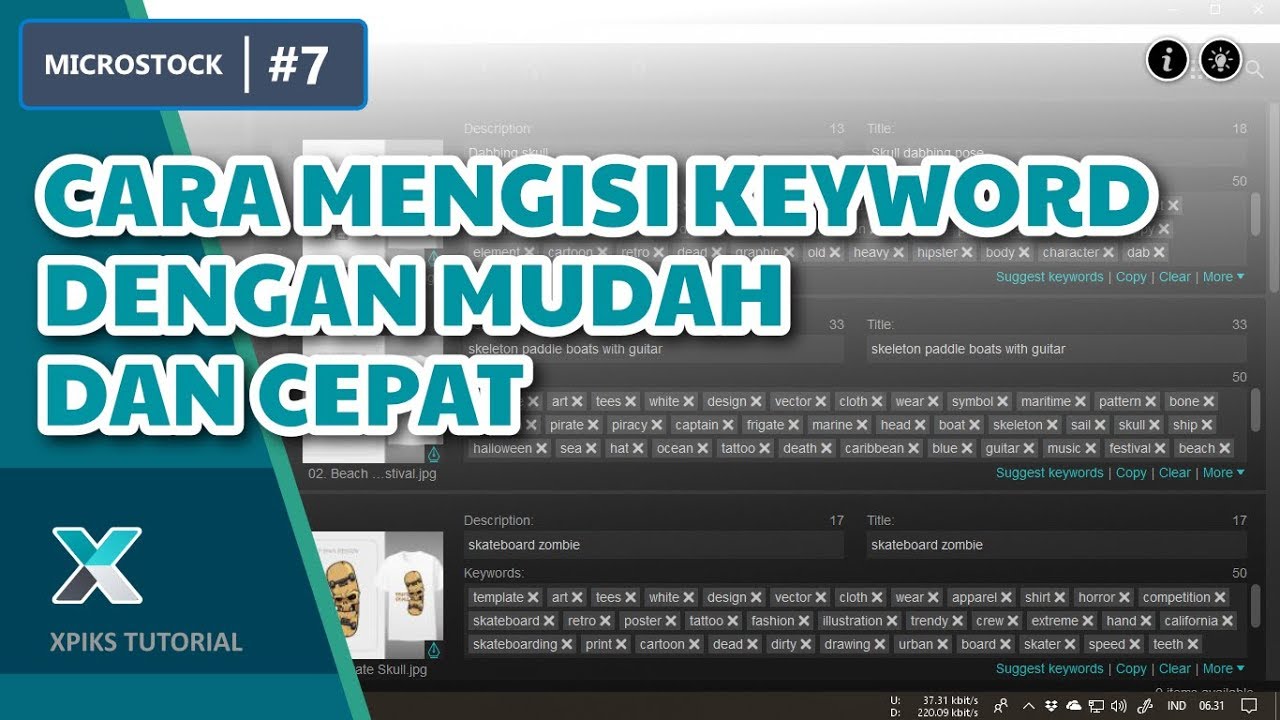 Cara Mengisi Keyword di Microstock dengan Mudah dan Cepat - YouTube