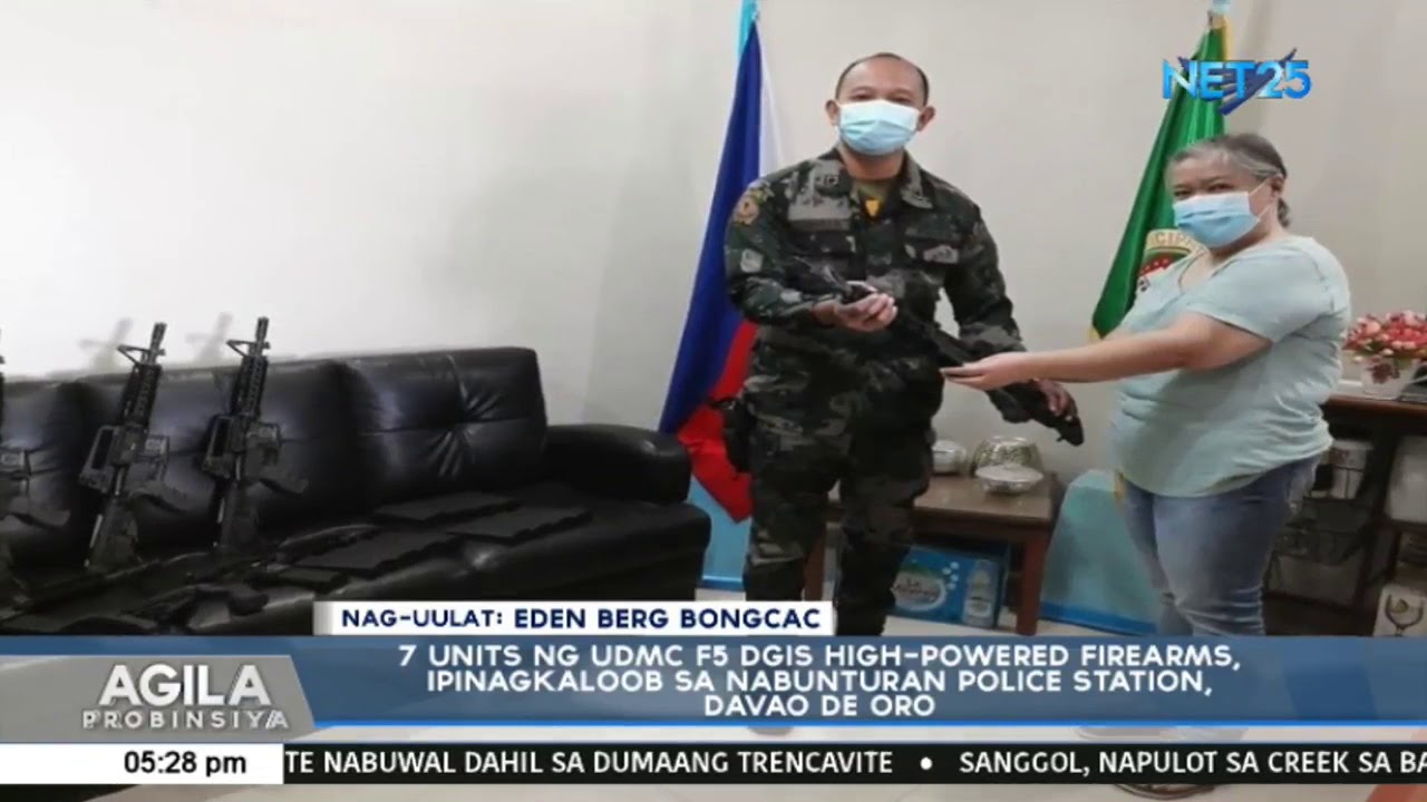 7 units ng UDMC F5 DGIS high-powered firearms, ipinagkaloob sa ...